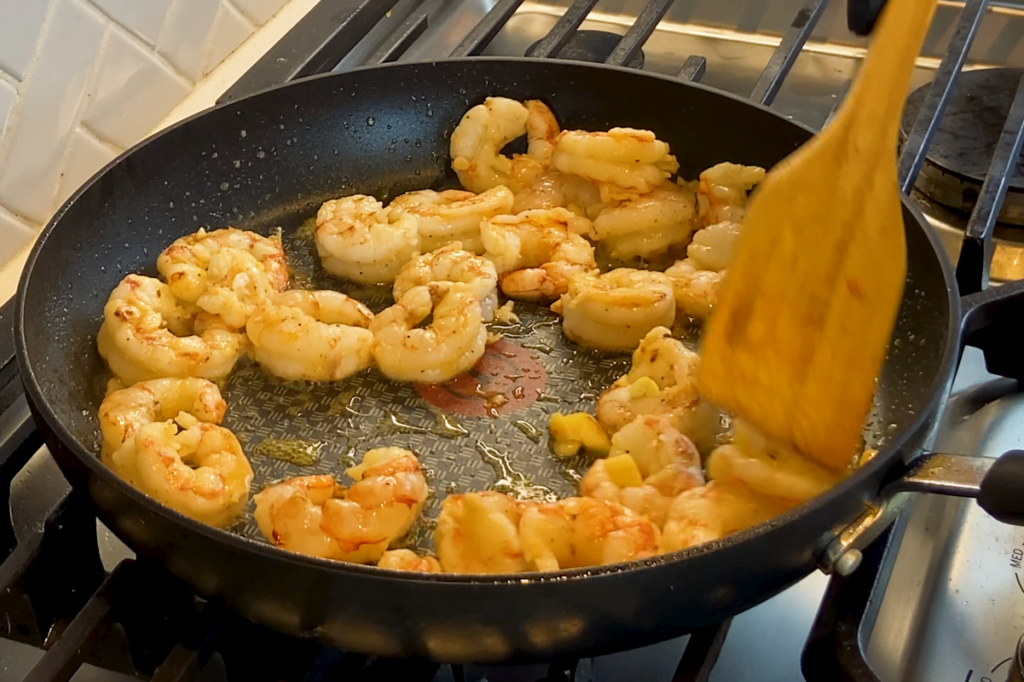 Sautéed Shrimp with Cherry Tomatoes