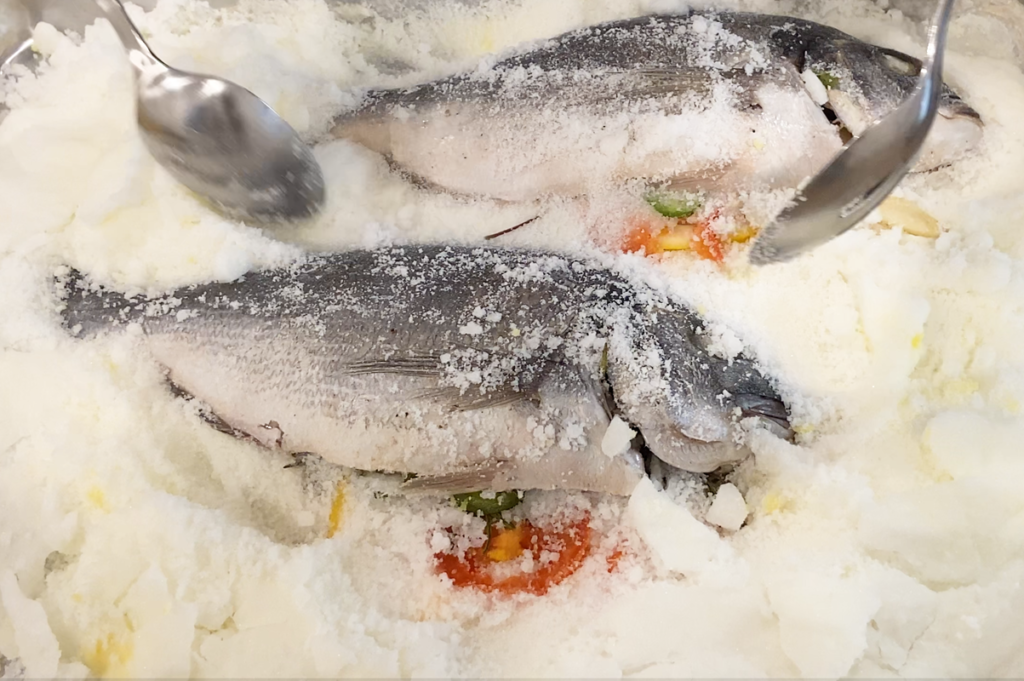 Salt-Baked Whole Fish - Delishdoers
